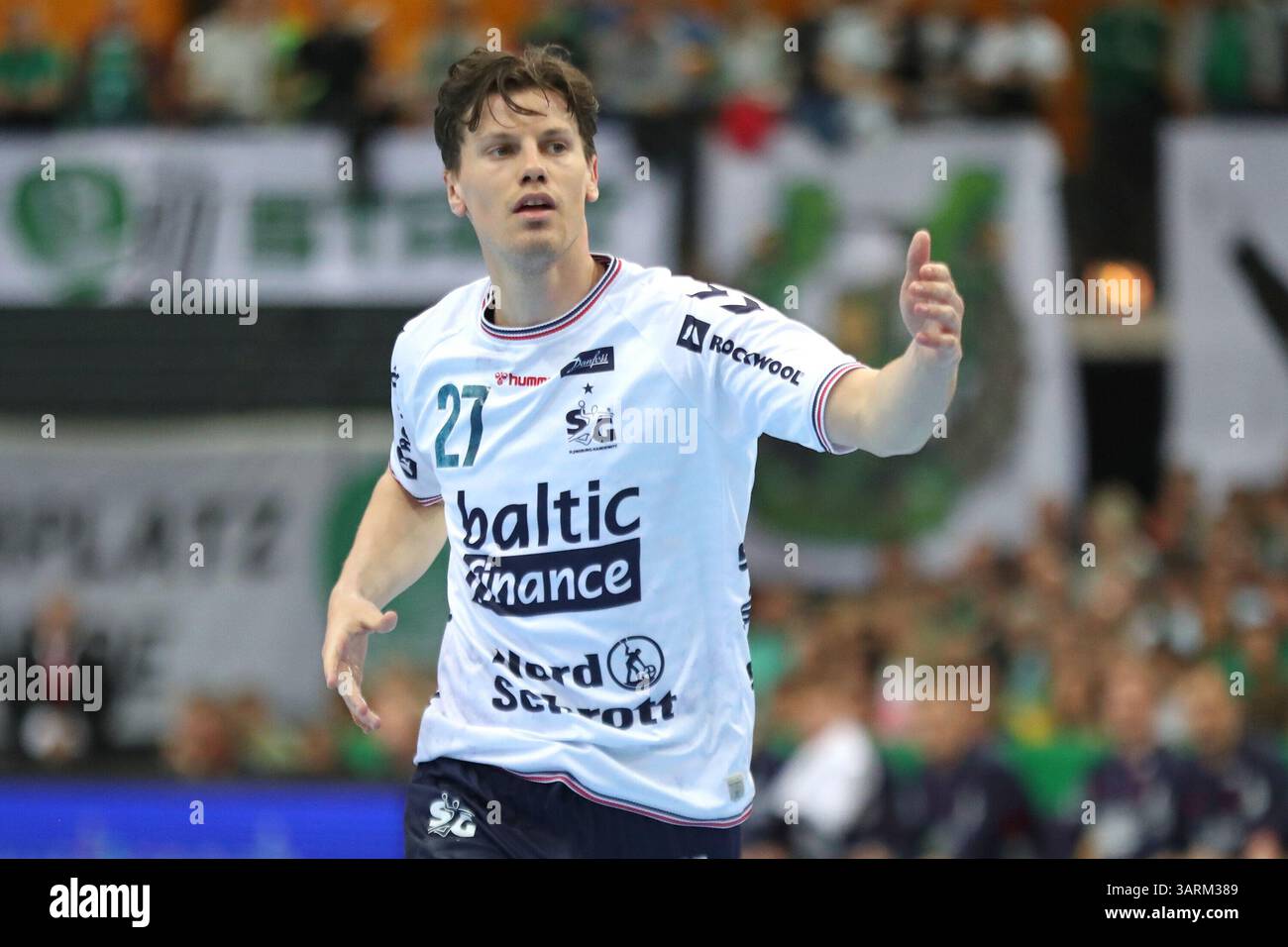 Aksel Horgen (27, Flensburg-Handewitt). Handball, DAIKIN HBL, 1 ...