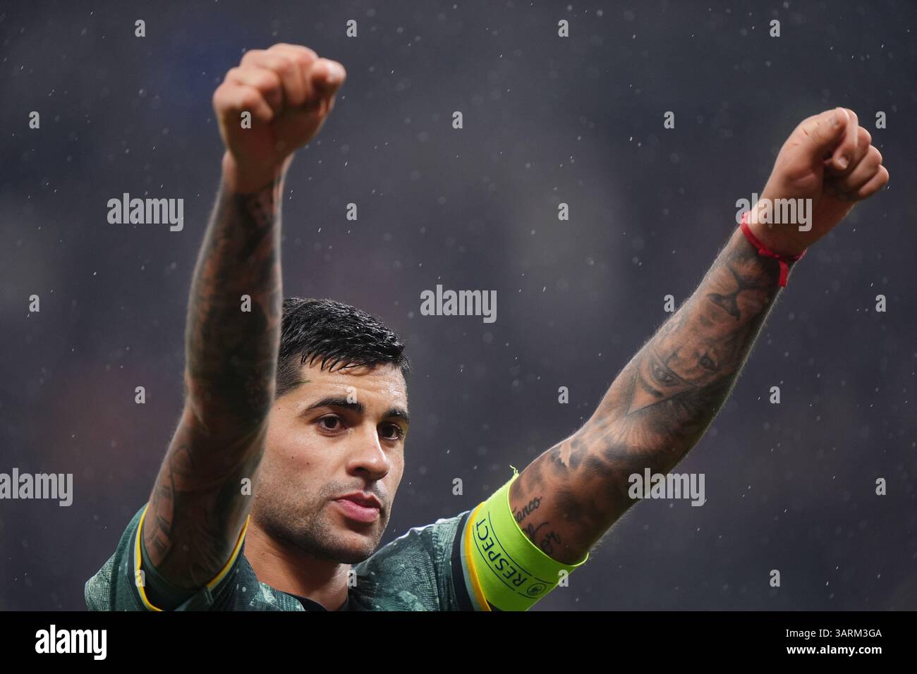Tottenham Hotspur's Cristian Romero after the UEFA Europa League ...