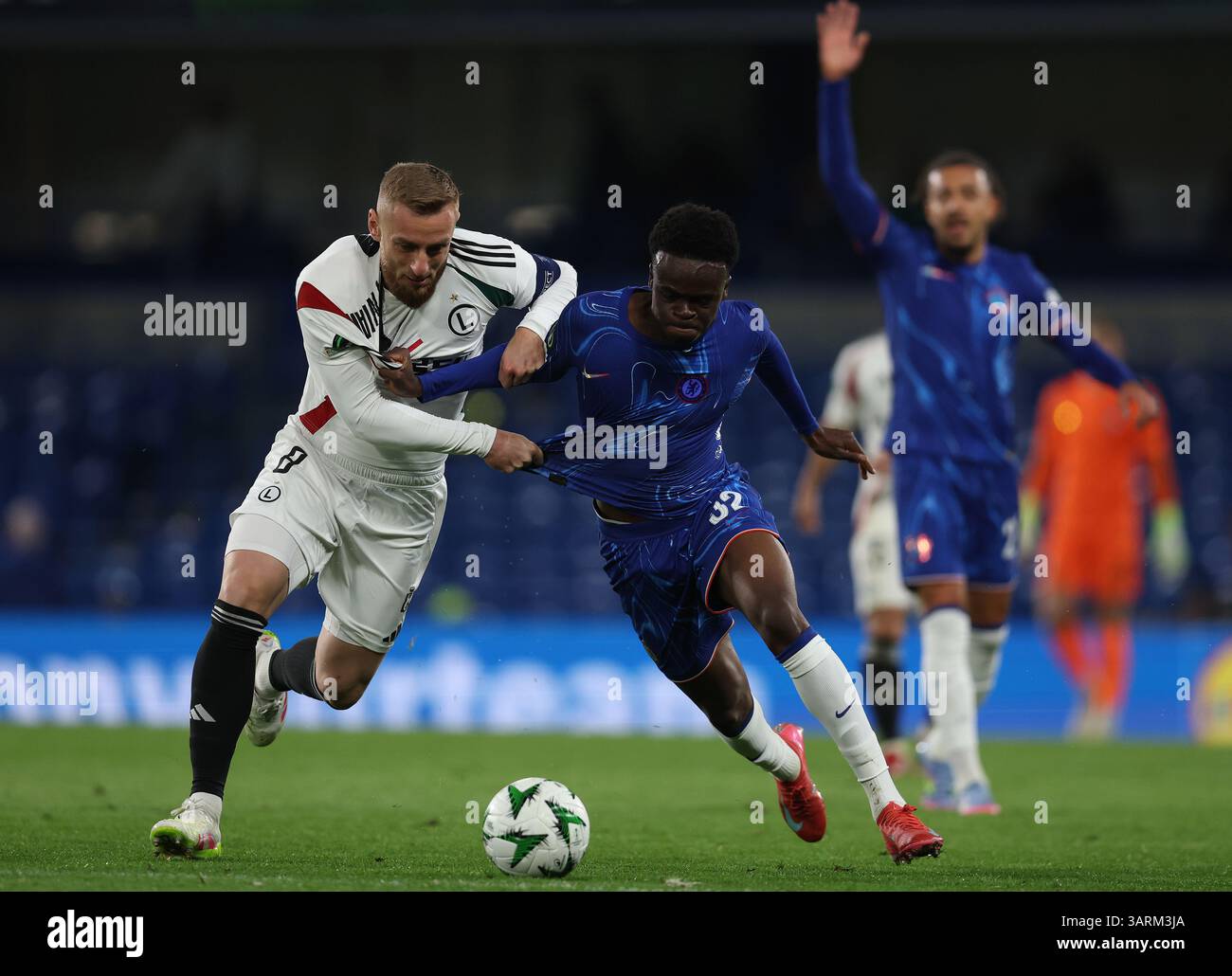 London, UK. 17th Apr, 2025. Rafał Augustyniak of Legia Warsaw and ...