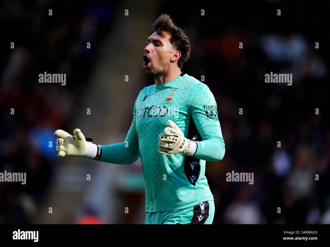 Bradford City's goalkeeper Sam Walker during the Sky Bet League Two ...