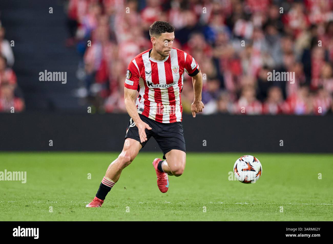Oscar de Marcos of Athletic Club in action during the UEFA Europa ...