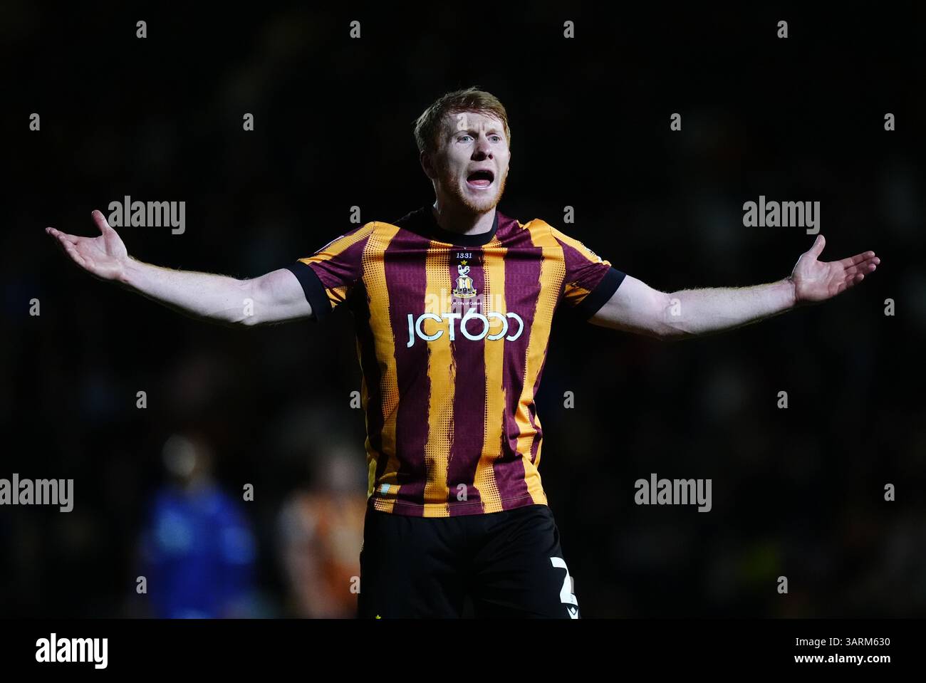 Bradford City's Brad Halliday during the Sky Bet League Two match in ...