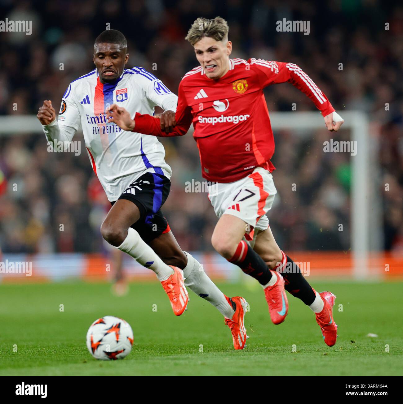 Old Trafford, Manchester, UK. 17th Apr, 2025. Europa League Quarter ...