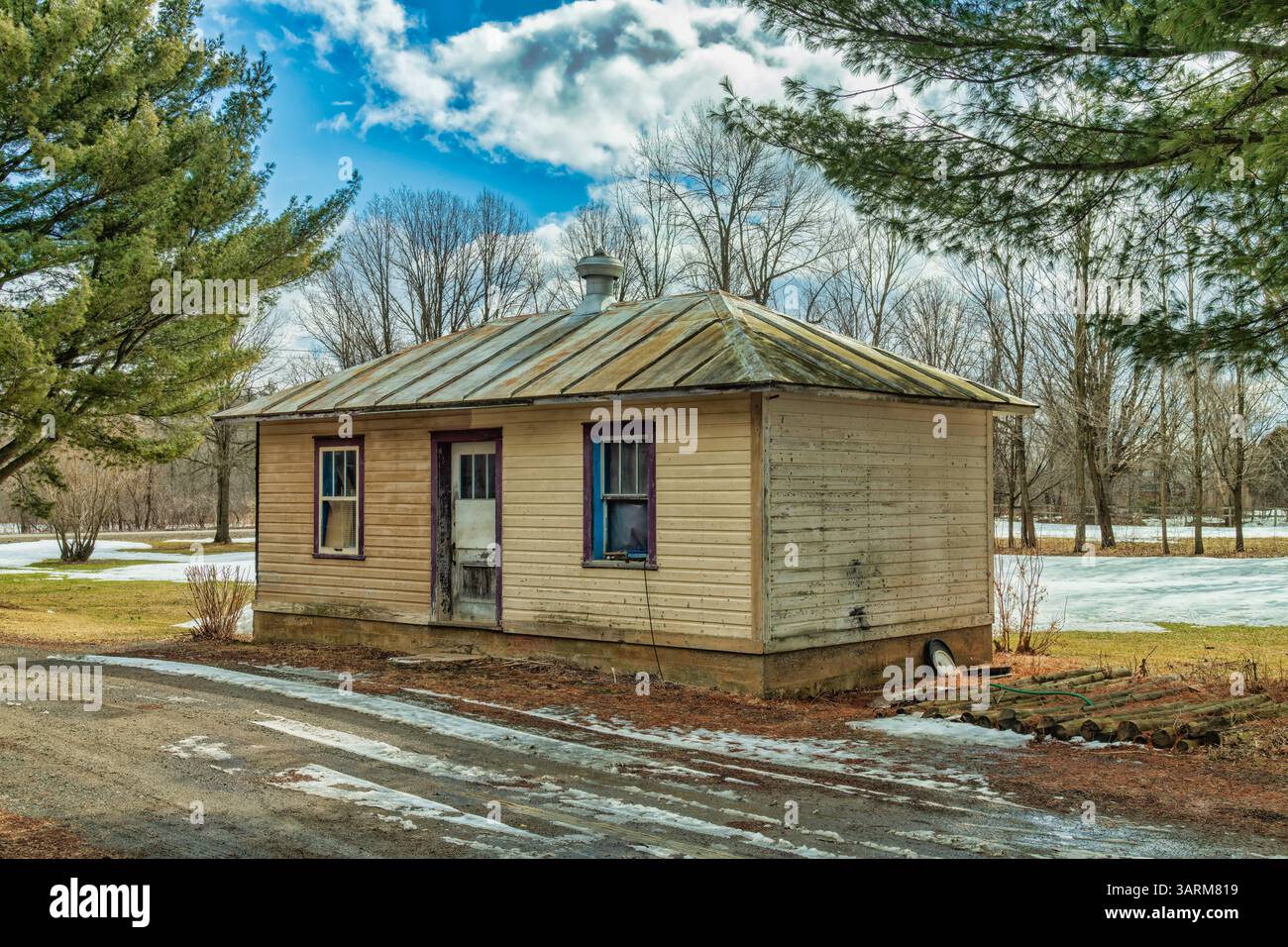 Milk Storage Shed Stock Photo - Alamy