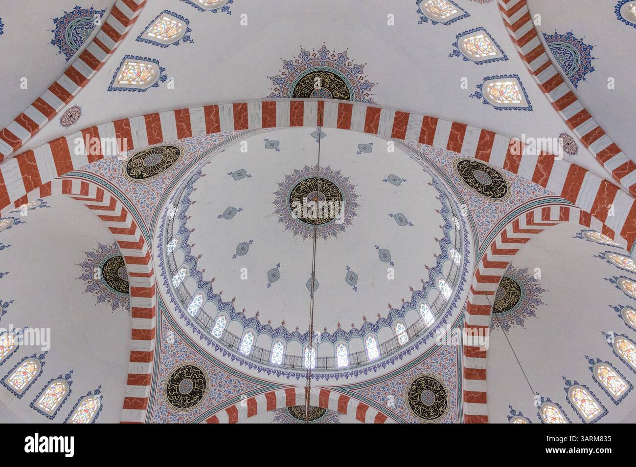 Ghana, Accra. Ghana National Mosque. Multiple Calligraphic Emblems ...