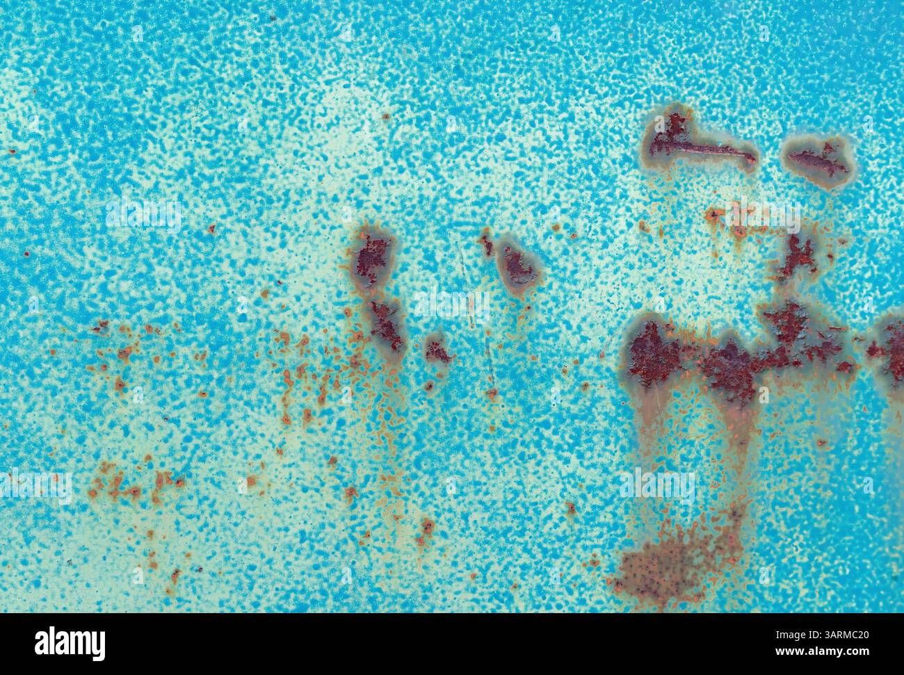 Heavily weathered metal background - Rusted iron surface with eroded ...