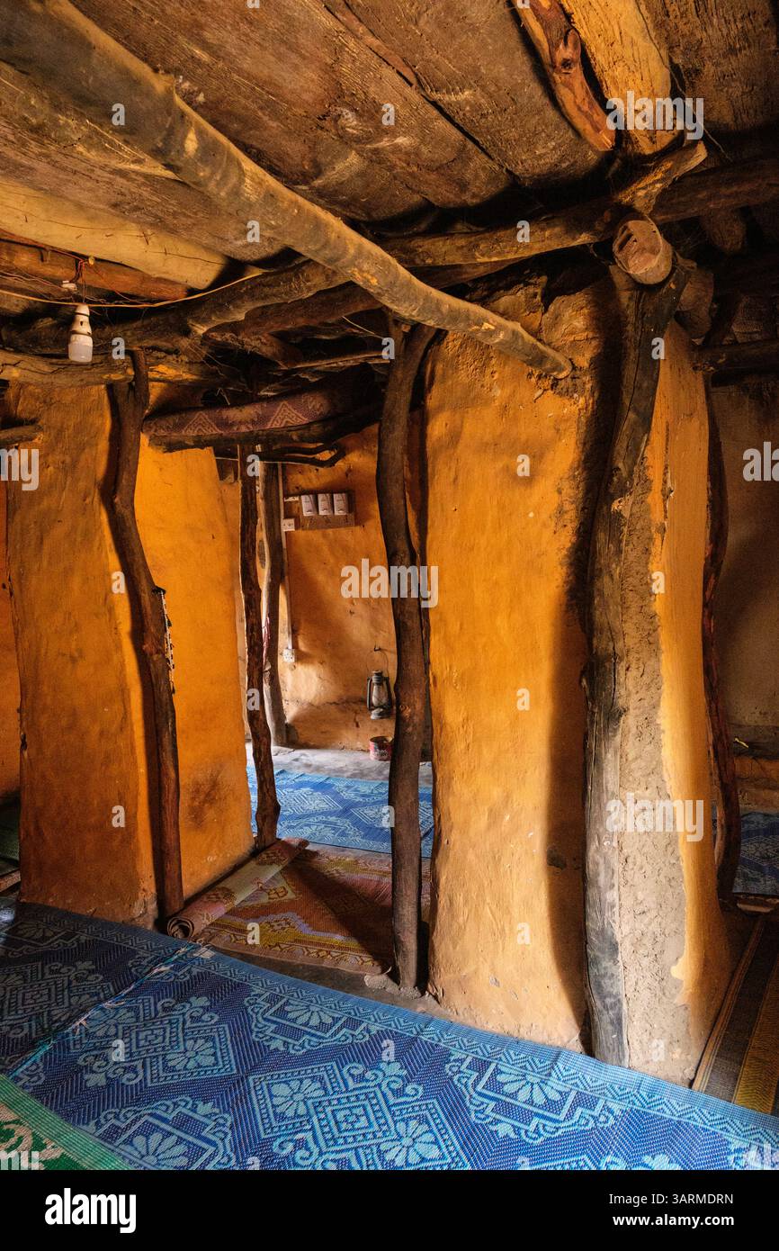 Ghana, Maluwe Mosque, in the Sudanic Style. Interior View Showing ...