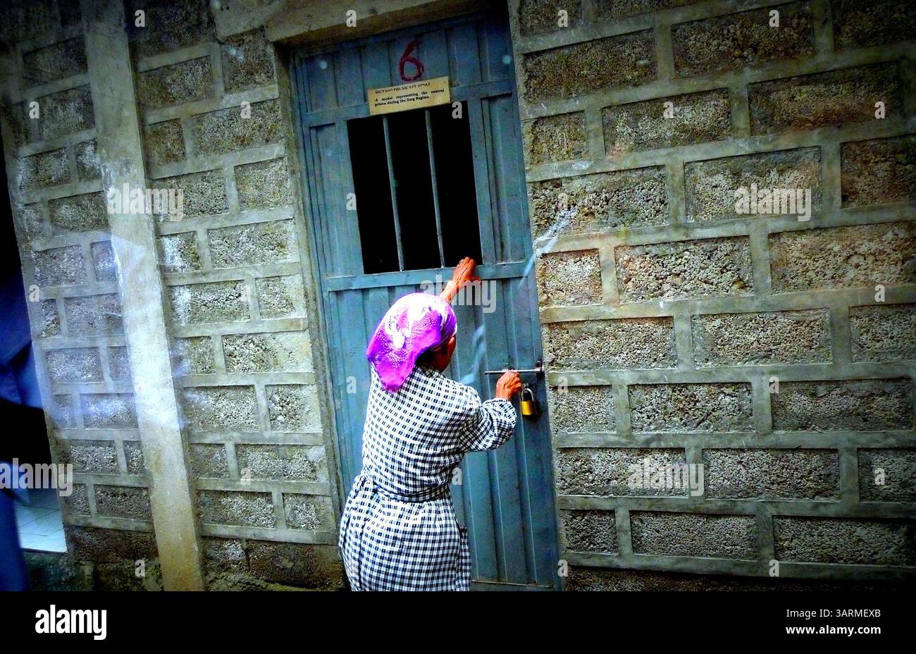 August 10, 2013 - Addis Abeba, Ethiopia - A cell that was used by the ...