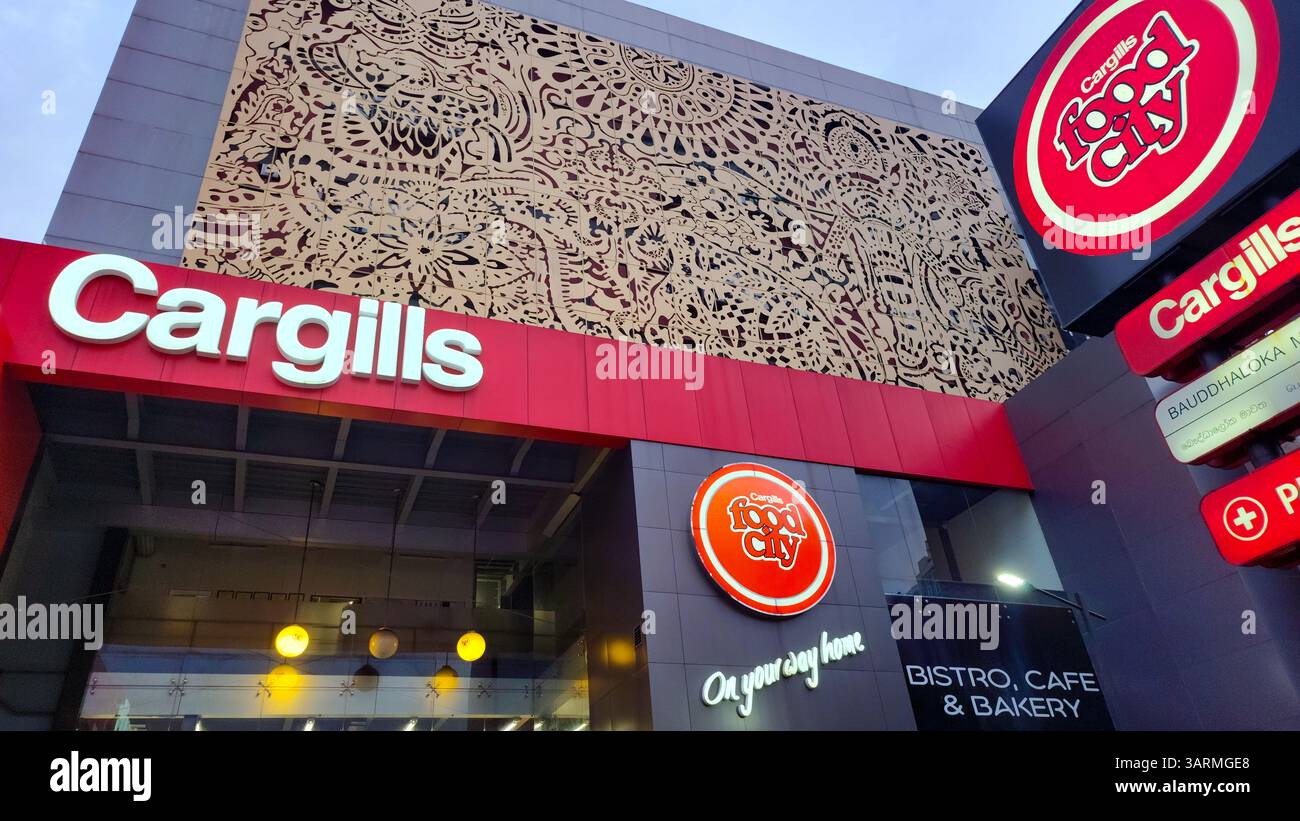 Colombo, Sri Lanka - April 16, 2025: Exterior view of a Cargills Food City supermarket, a ...