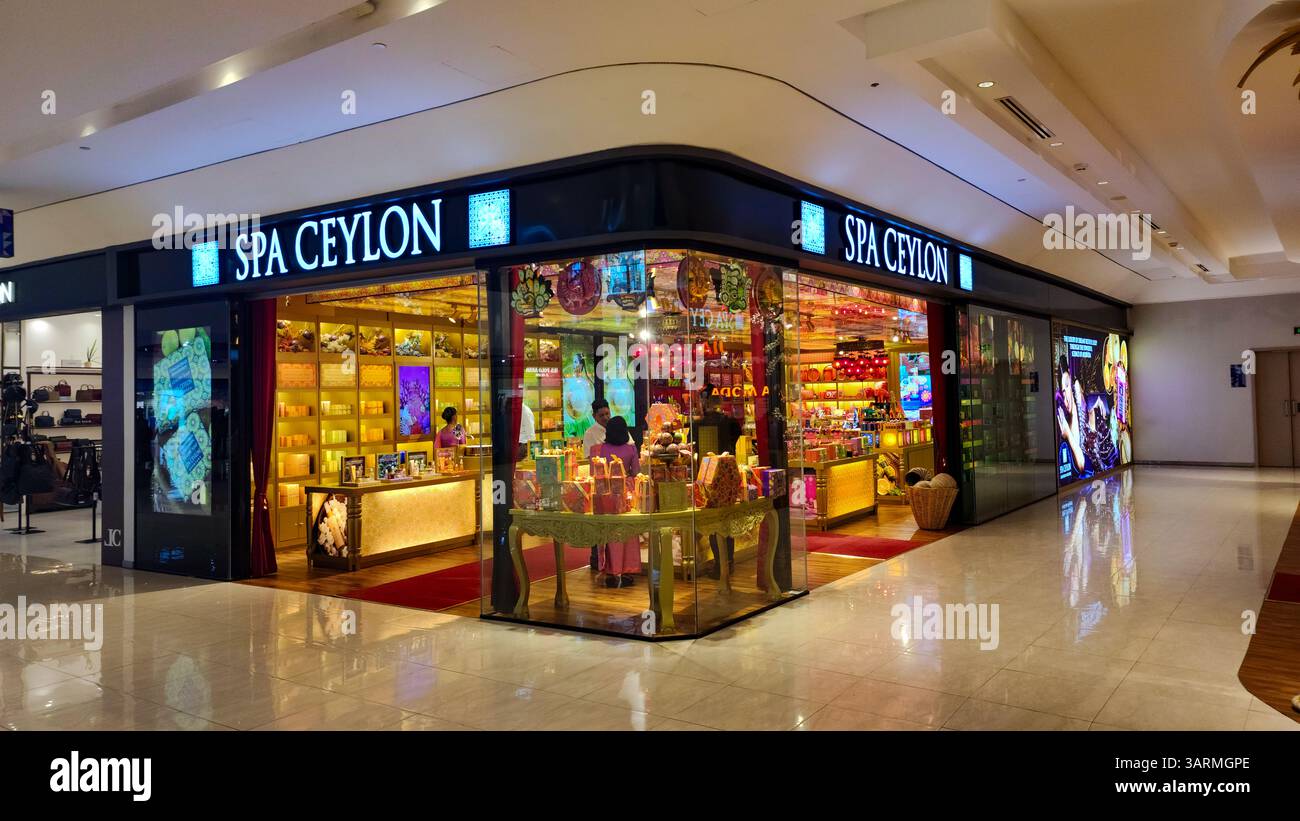 Colombo, Sri Lanka - April 16, 2025: Exterior of Spa Ceylon store ...