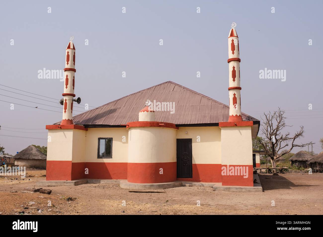 Ghana. New Village Mosque between Supuni and Folfoso, near Tamale ...