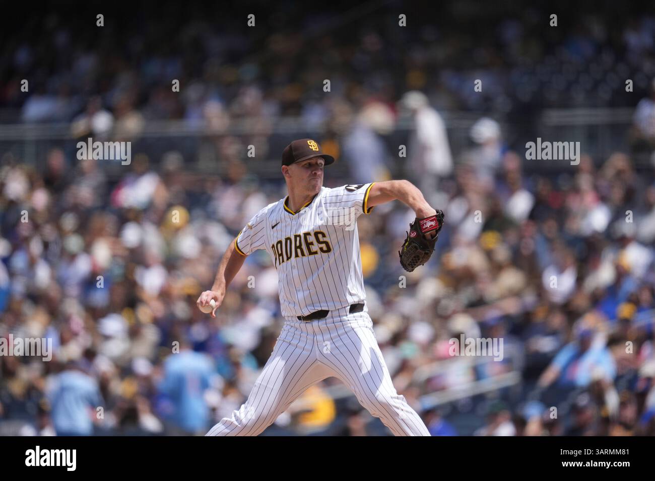 San Diego Padres starting pitcher Nick Pivetta works against a Chicago ...