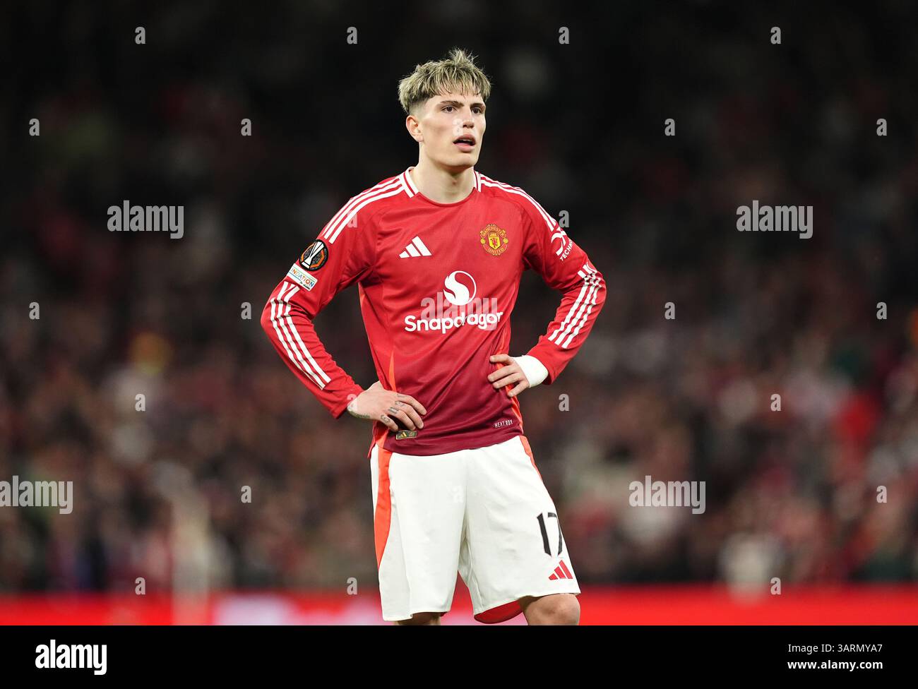 Manchester United's Alejandro Garnacho during the UEFA Europa League ...