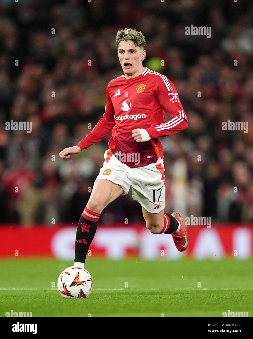 Manchester United's Alejandro Garnacho during the UEFA Europa League ...