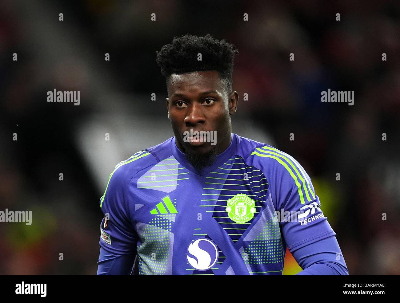 Manchester United goalkeeper Andre Onana during the UEFA Europa League ...