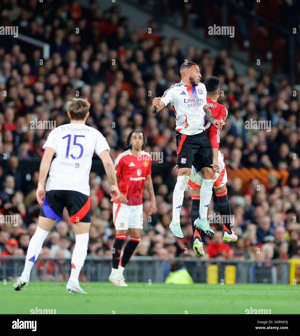 Old Trafford, Manchester, UK. 17th Apr, 2025. Europa League Quarter ...