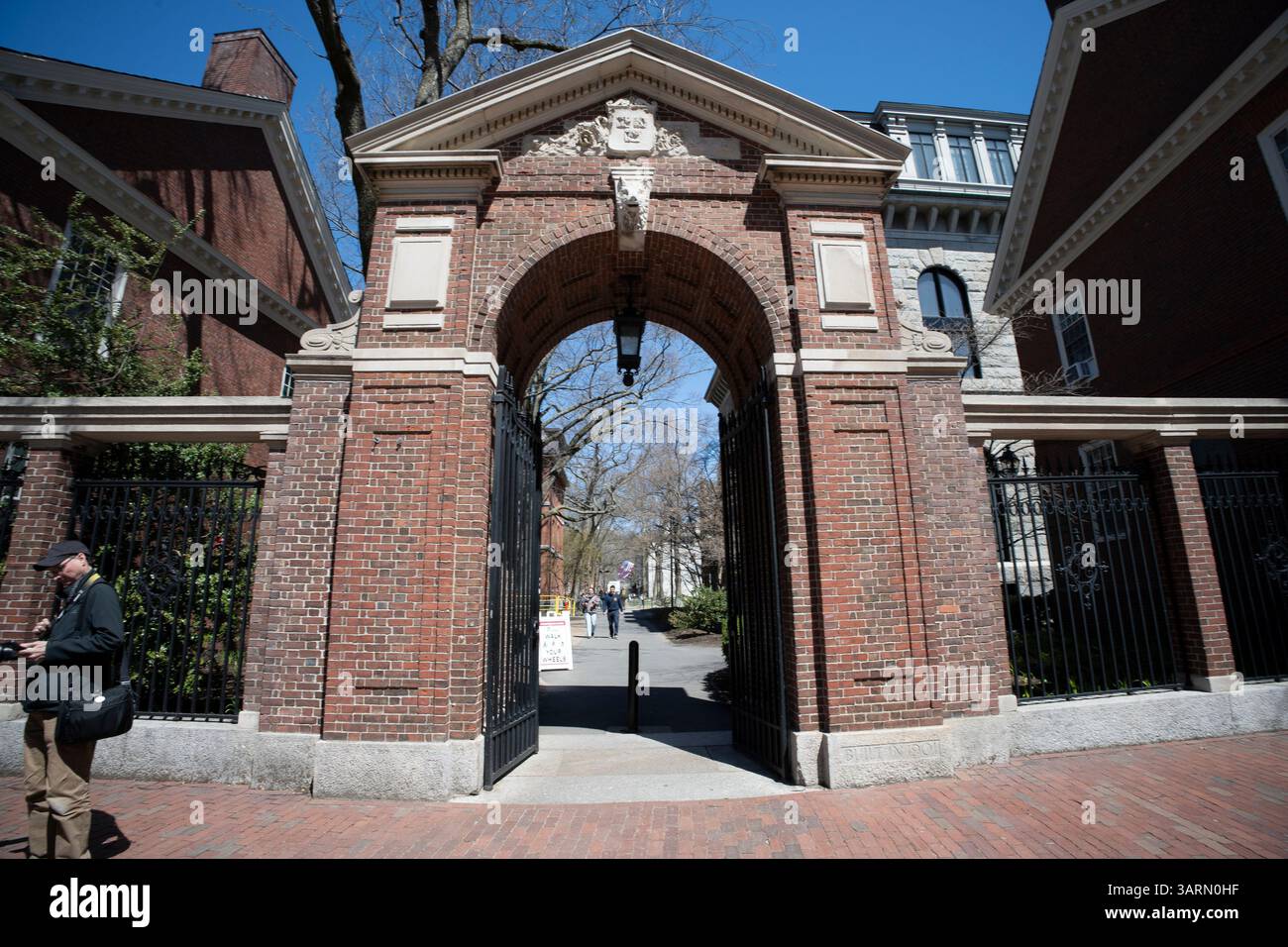 April 17, 2025 Cambridge, Massachusetts, United States. Entrance to ...