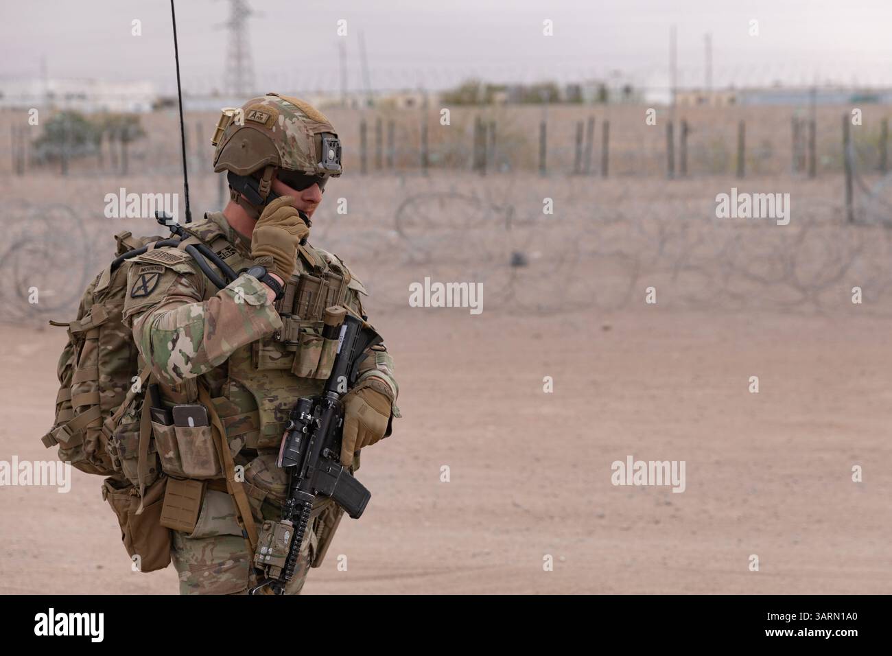 Ysleta, New Mexico, USA. 3rd Apr, 2025. U.S. Army Staff Sgt. Tyler ...