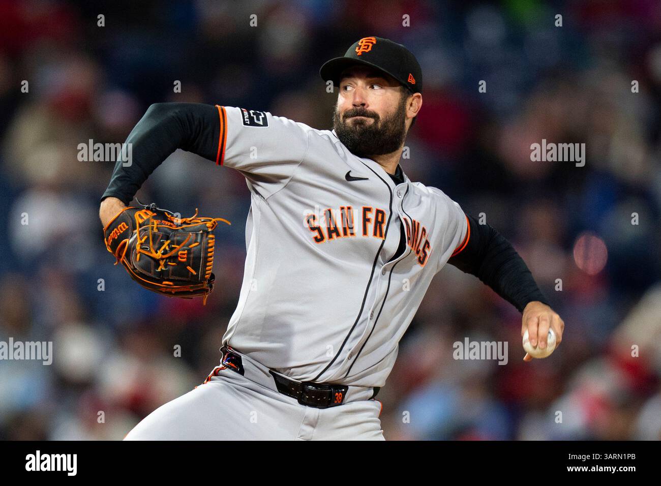 San Francisco Giants starting pitcher Robbie Ray delivers during the ...