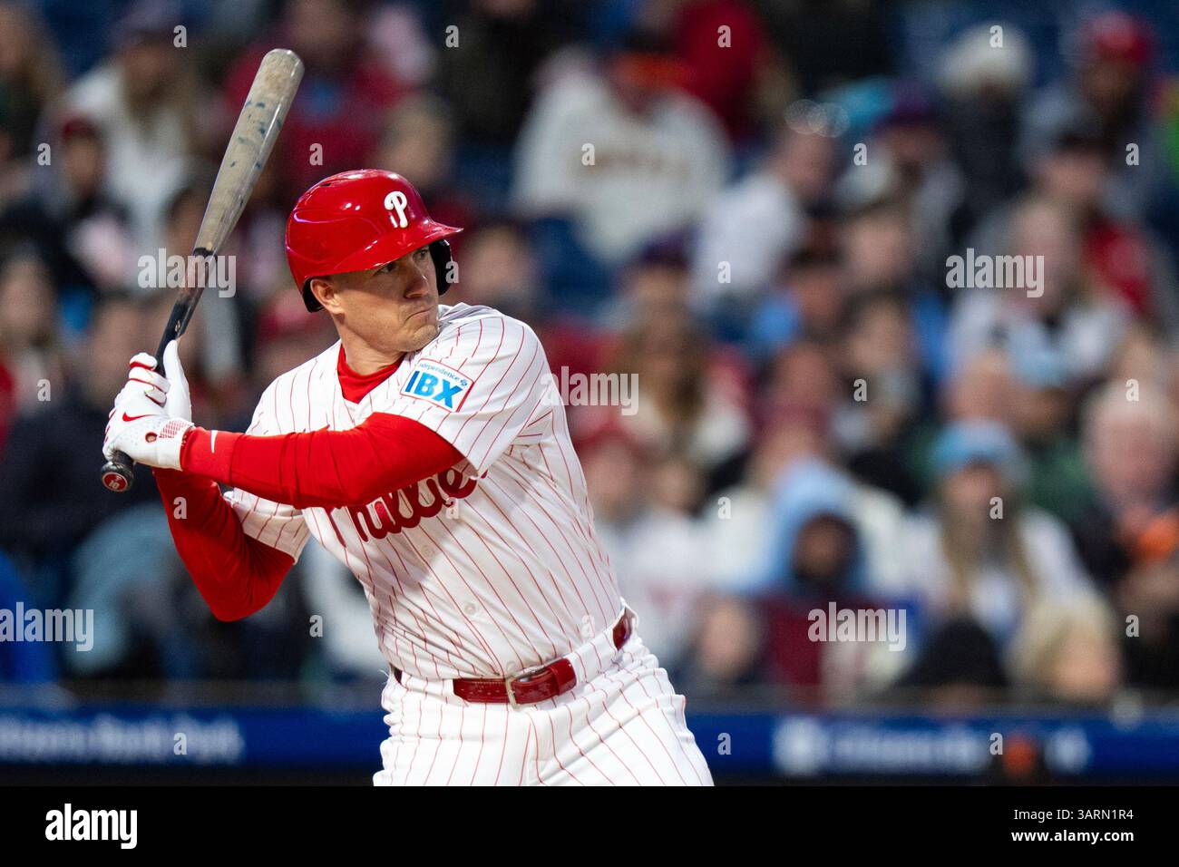 Philadelphia Phillies' J.T. Realmuto in action during the baseball game ...