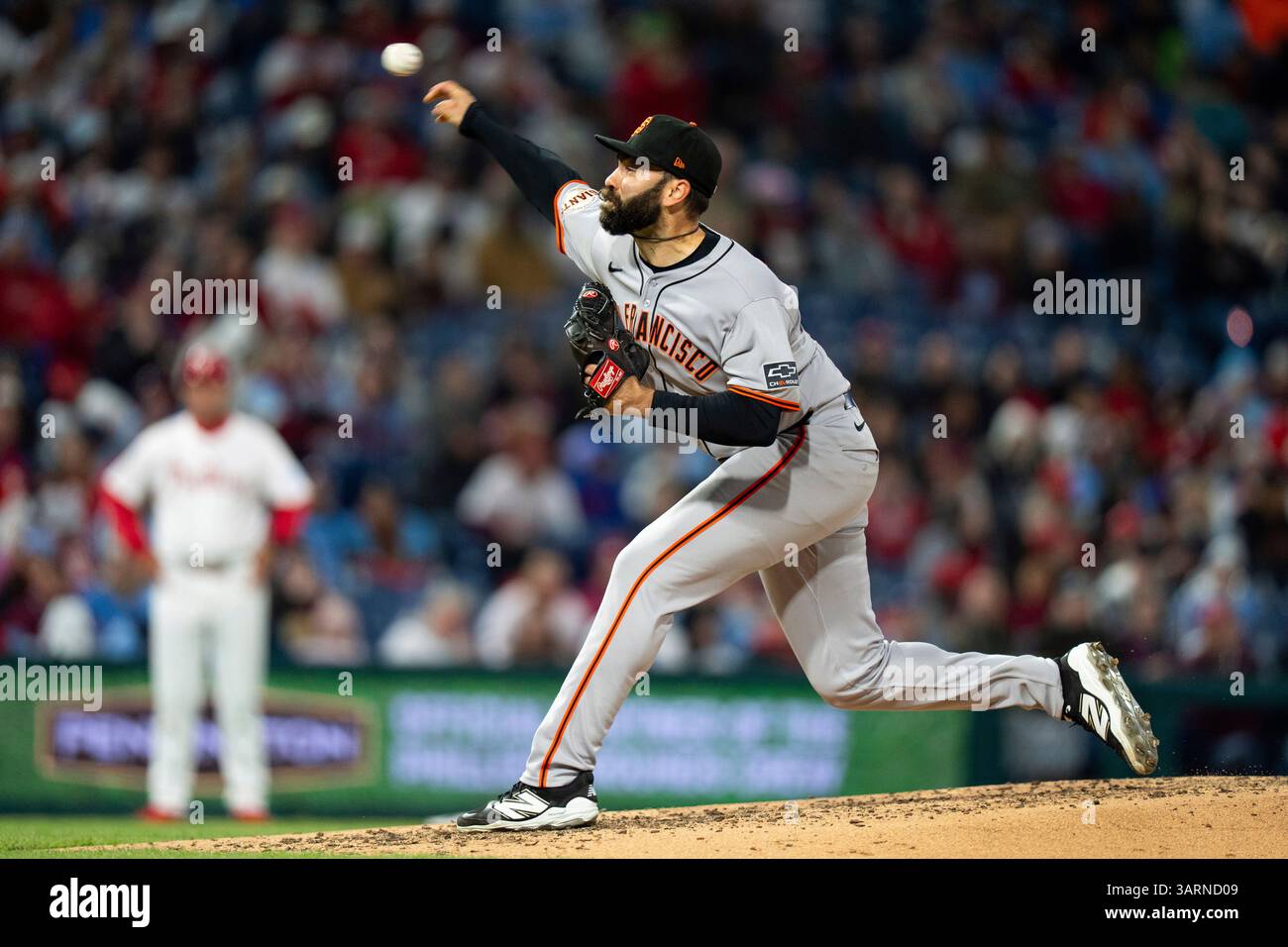 San Francisco Giants relief pitcher Lou Trivino delivers during the ...