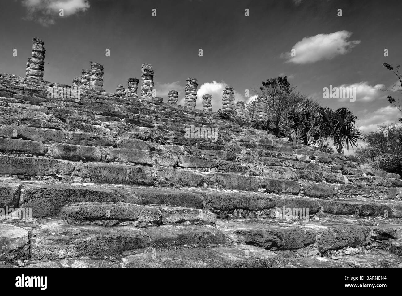 Ake archaeological site in the municipality of Tixkokob, Yucatan ...