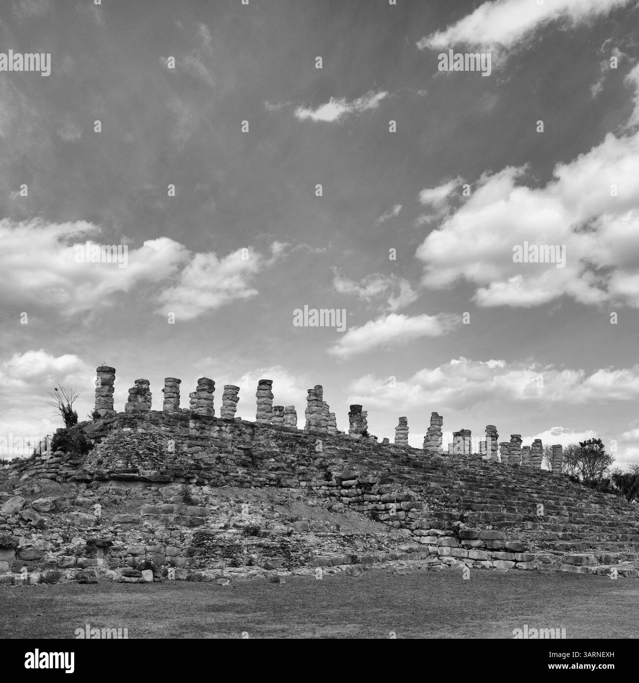 Ake archaeological site in the municipality of Tixkokob, Yucatan ...