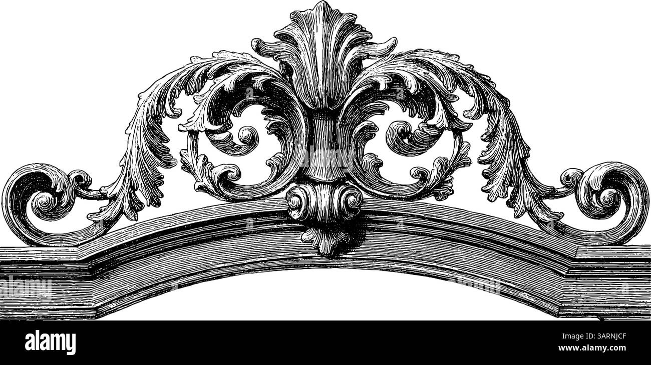 Baroque gate design featuring intricate floral motifs for elegant ...