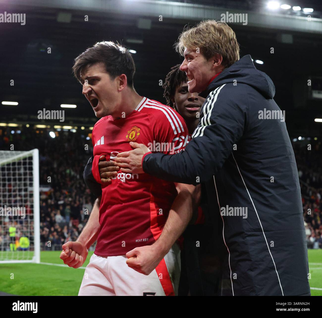 Old Trafford, Manchester, UK. 17th Apr, 2025. Europa League Quarter Final Second Leg Football ...