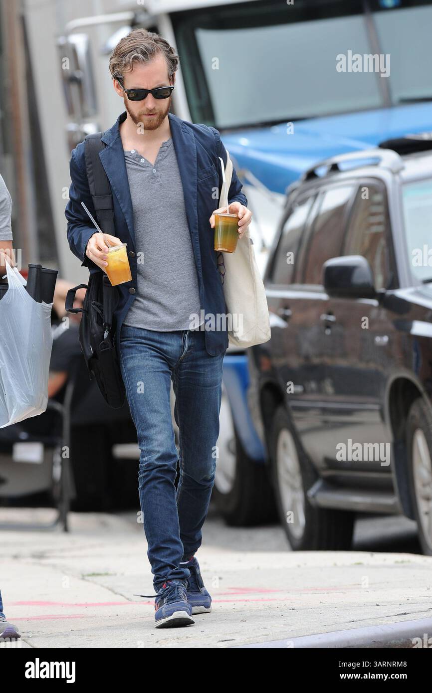 June 6, 2013 - Brooklyn, New York, U.S. - ADAM SCHULMAN getting drinks ...
