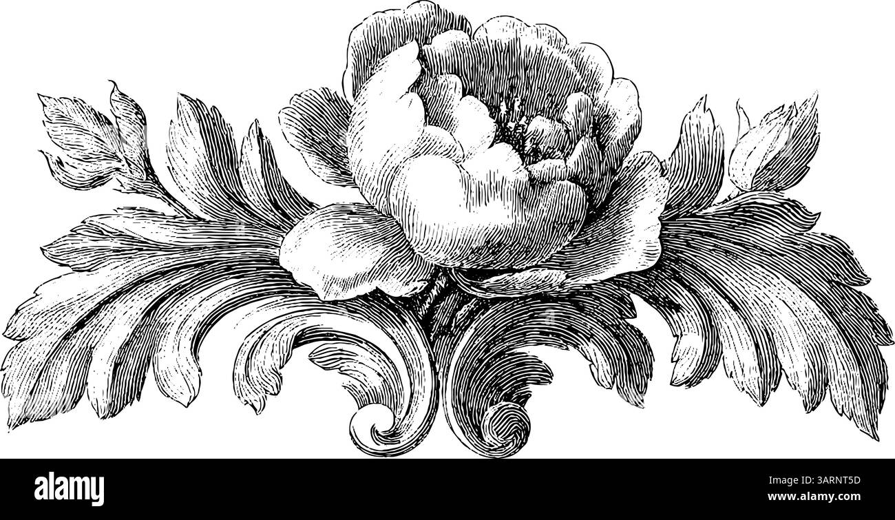 Ornate baroque scepter with crow detailing for historical design Stock ...
