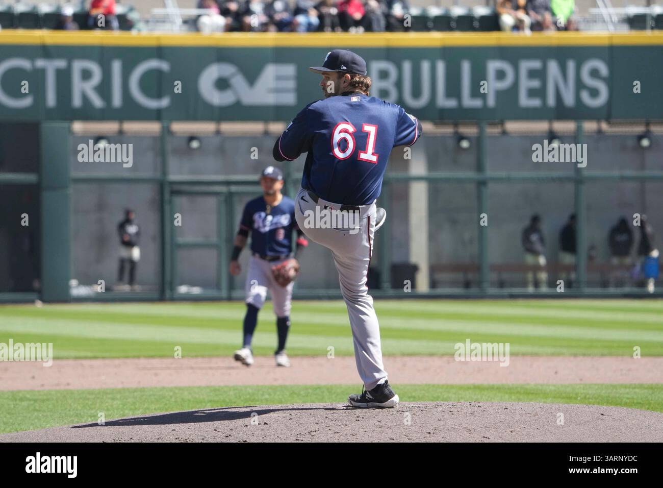 April 13 2025: Reno pitcher Billy Corcoran (61) throws a pitch during ...