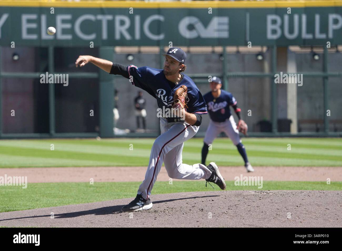 April 13 2025: Reno pitcher Billy Corcoran (61) throws a pitch during ...