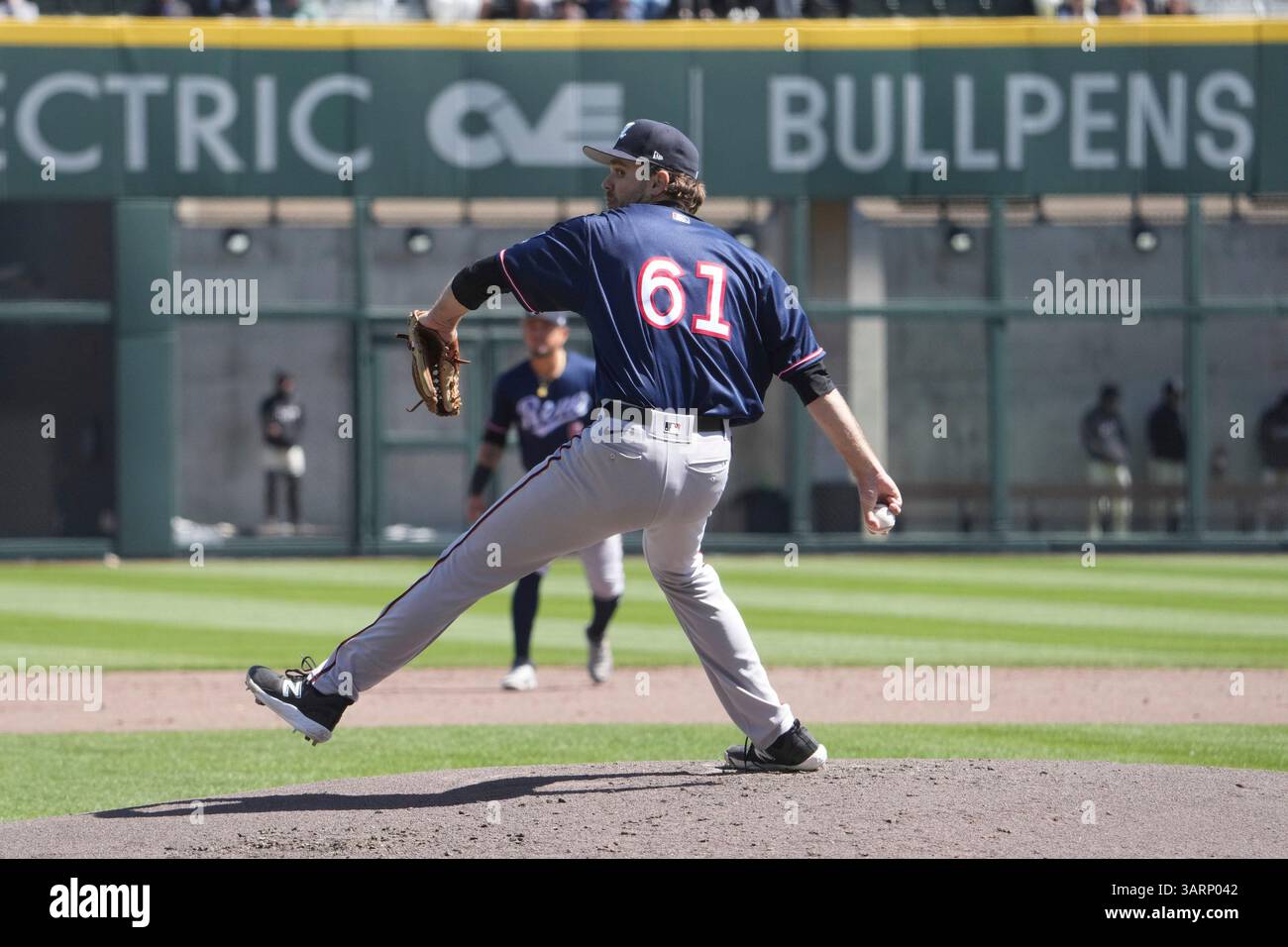 South Jordan UT, USA. 13th Apr, 2025. Reno pitcher Billy Corcoran (61 ...