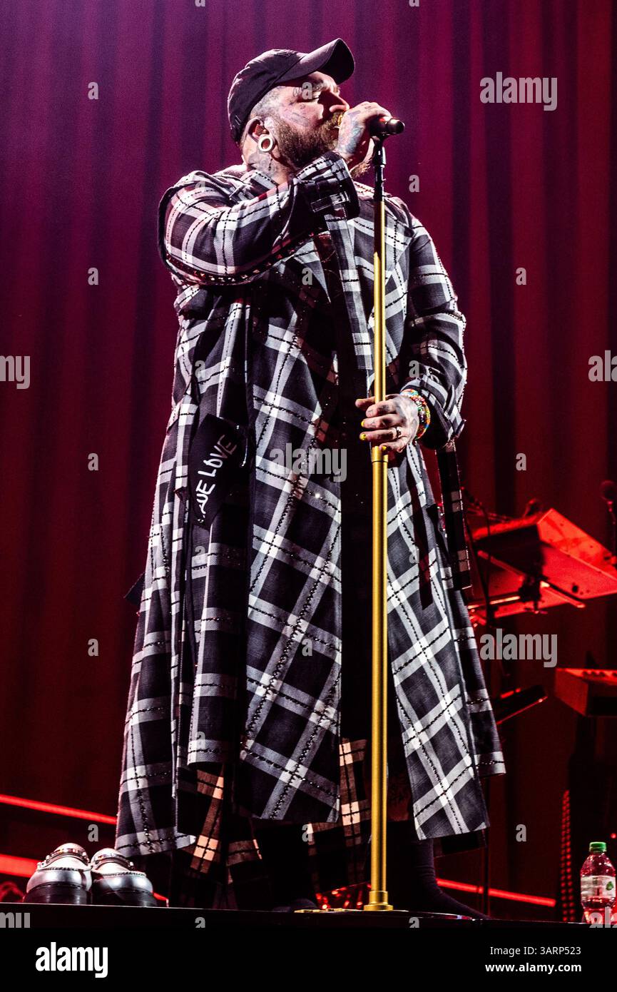 Teddy Swims in concert at the Co-Op Live Arena in Manchester. Featuring ...