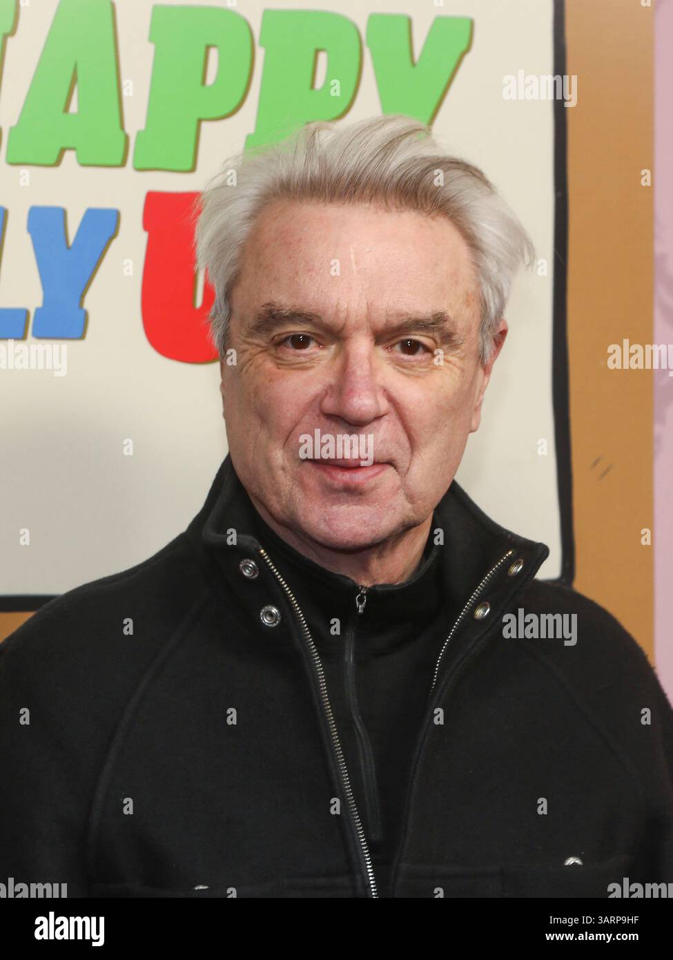 David Byrne attends the "#1 Happy Family USA" premiere at Metrograph on ...