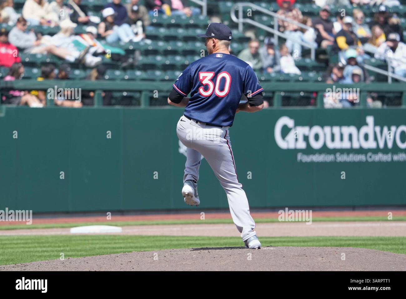 April 13 2025: Reno pitcher Drey Jameson (20) throws a pitch during the ...