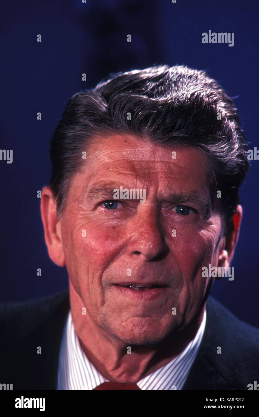 September 17, 1980, USA - RONALD WILSON REAGAN on the campaign trail for 1980 US Presidency ...