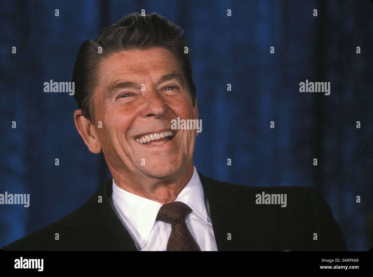 Exact Date Unknown - Washington, DC, USA - RONALD WILSON REAGAN after winnnig election. Born ...