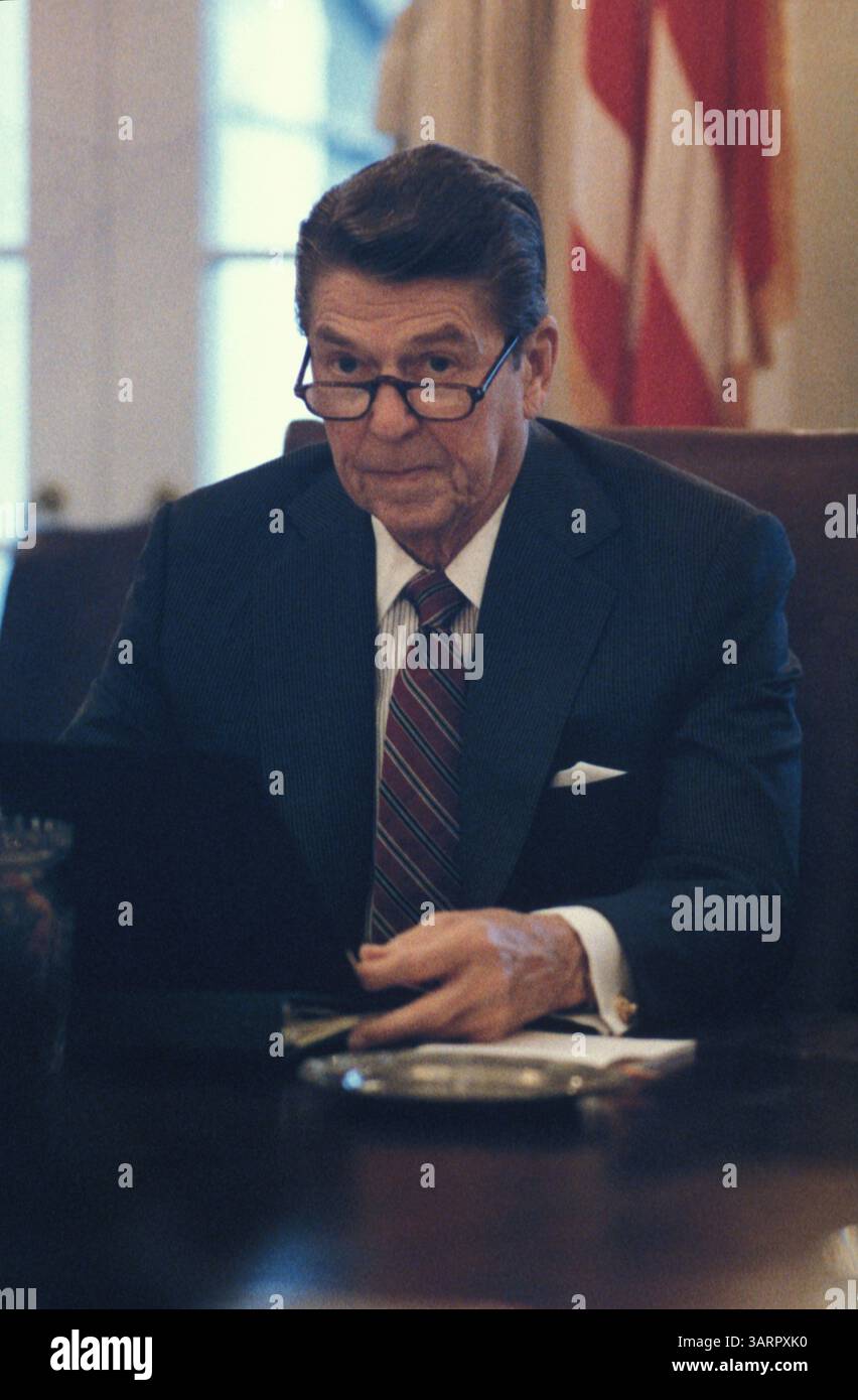Unknown Date - Washington, DC, USA - PRESIDENT RONALD WILSON REAGAN ...