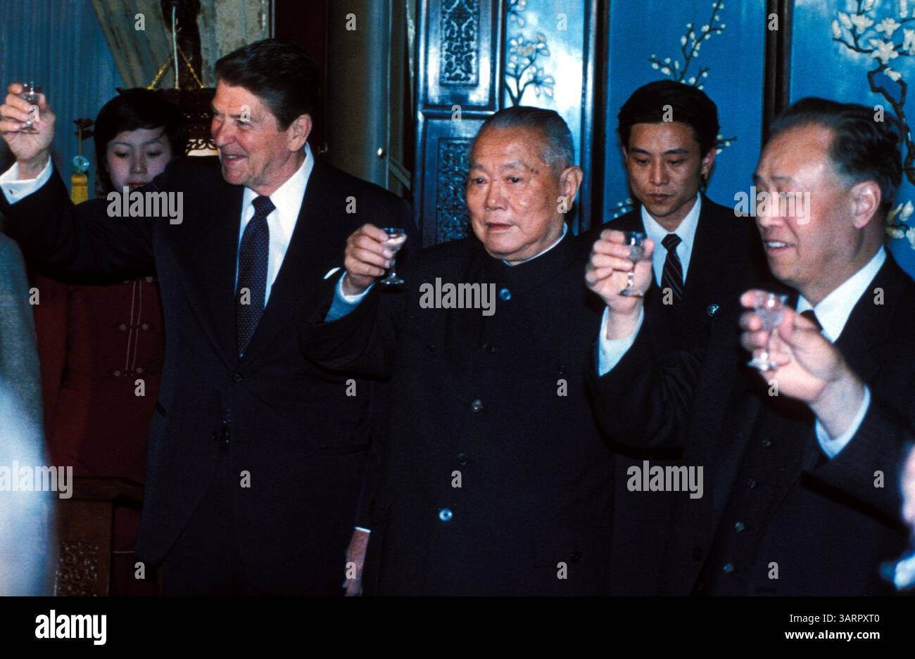 Beijing, China; FILE PHOTO (date unknown): (L-R) U.S. President RONALD ...