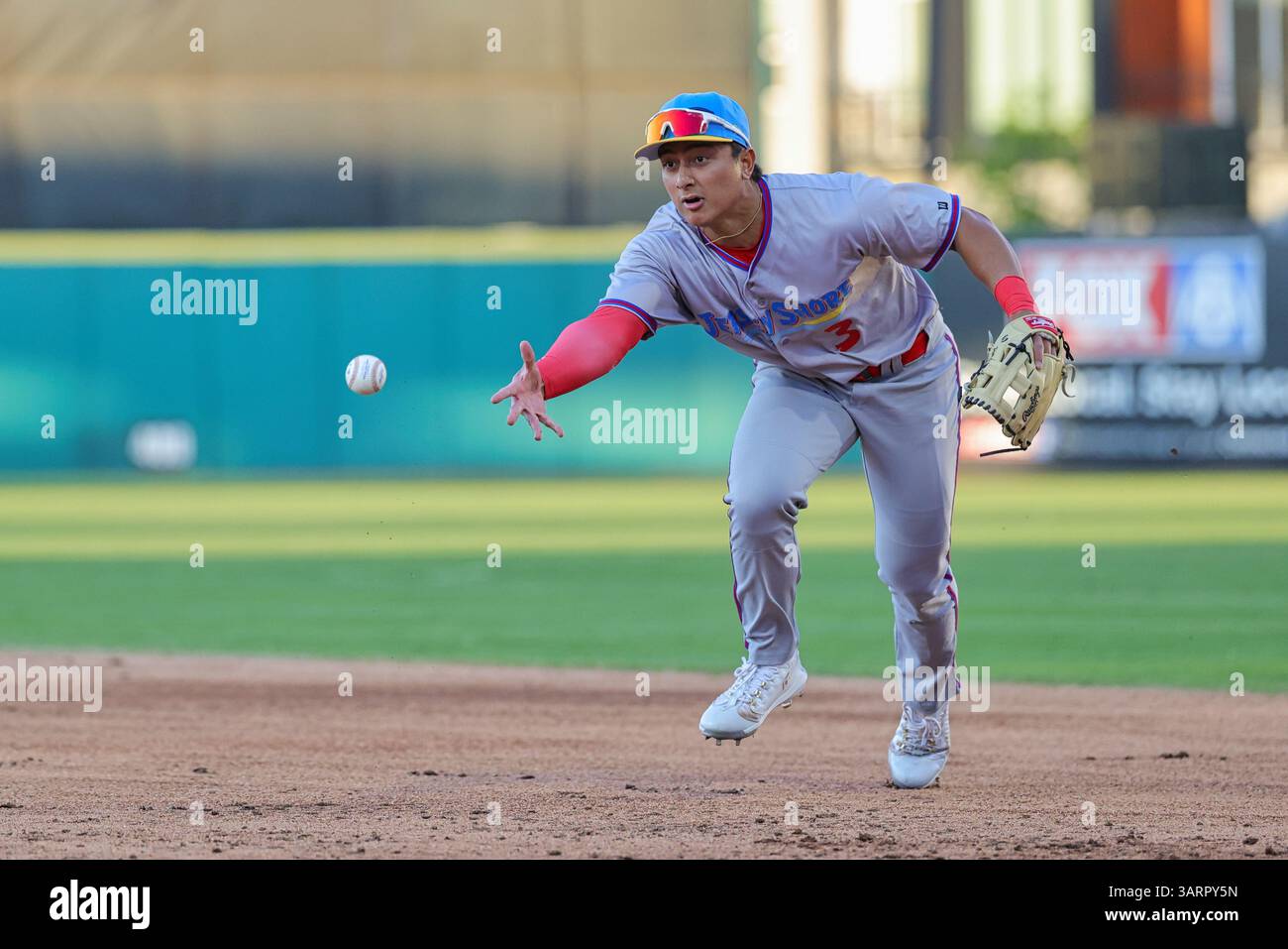 Greensboro, USA. 15th Apr, 2025. Greensboro, NC: Jersey Shore BlueClaws ...