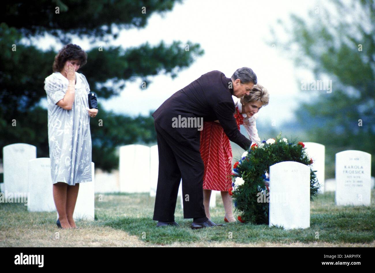 July 2, 1985, Arlington, Virginia, USA: United States President RONALD ...