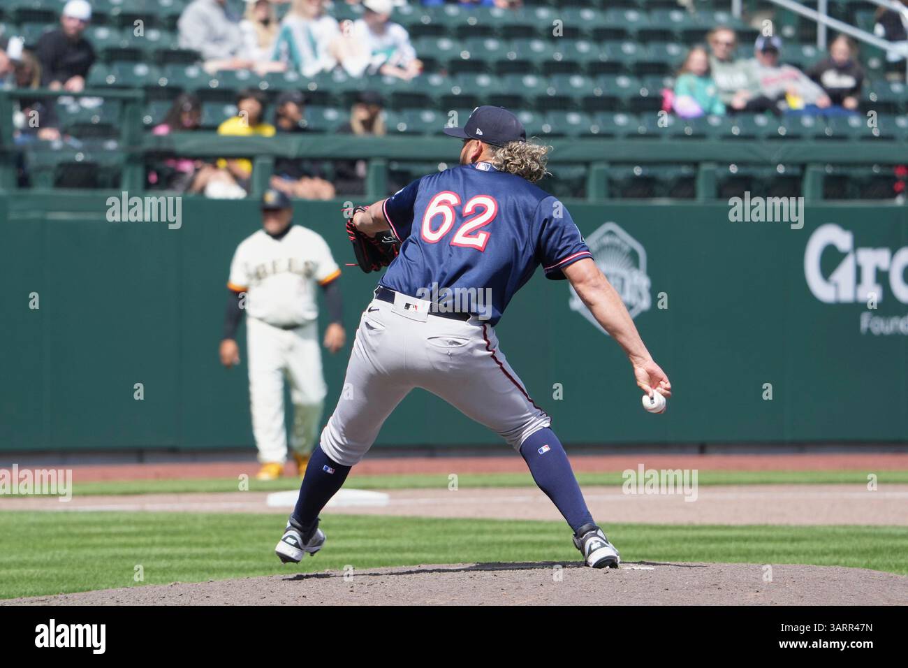 April 13 2025: Reno pitcher Drey Jameson (20) throws a pitch during the ...