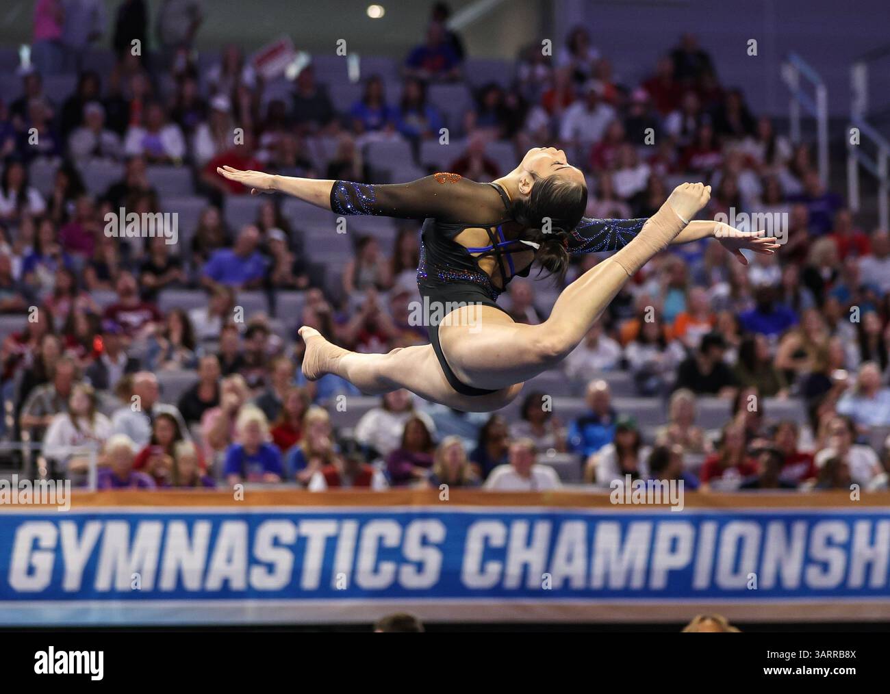 April 17, 2025: Florida's Victoria Nguyen on the floor exercise Session ...