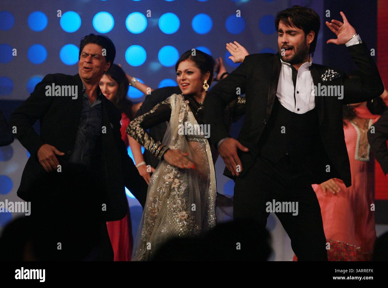 MUMBAI, INDIA ‰ÛÒ JULY 29: Chennai Express actor Shah Rukh Khan visited the set of Madhubala for ...