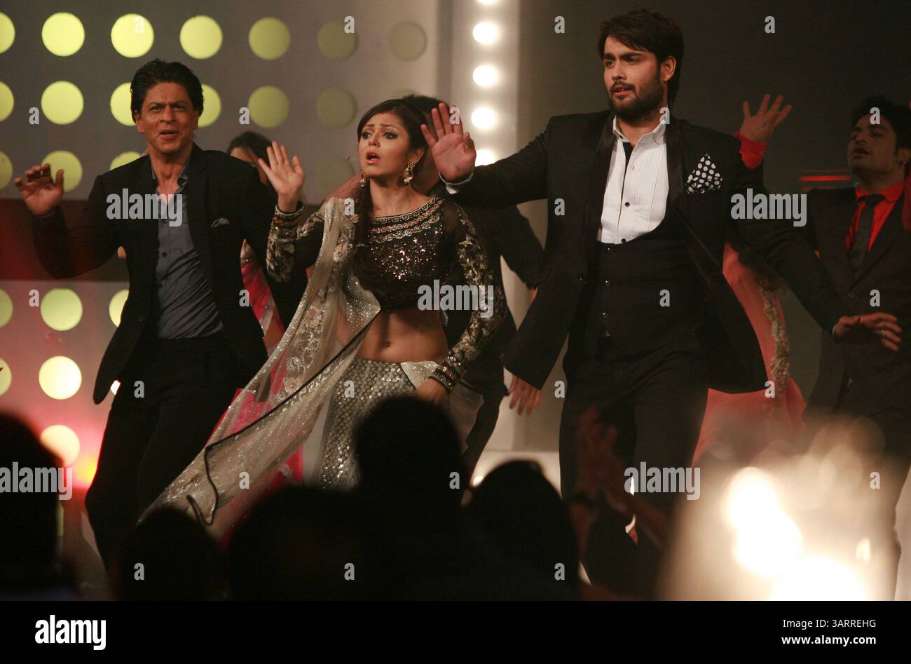 MUMBAI, INDIA â€“ JULY 29: The Chennai Express actor Shah Rukh Khan visited the set of Madhubala ...