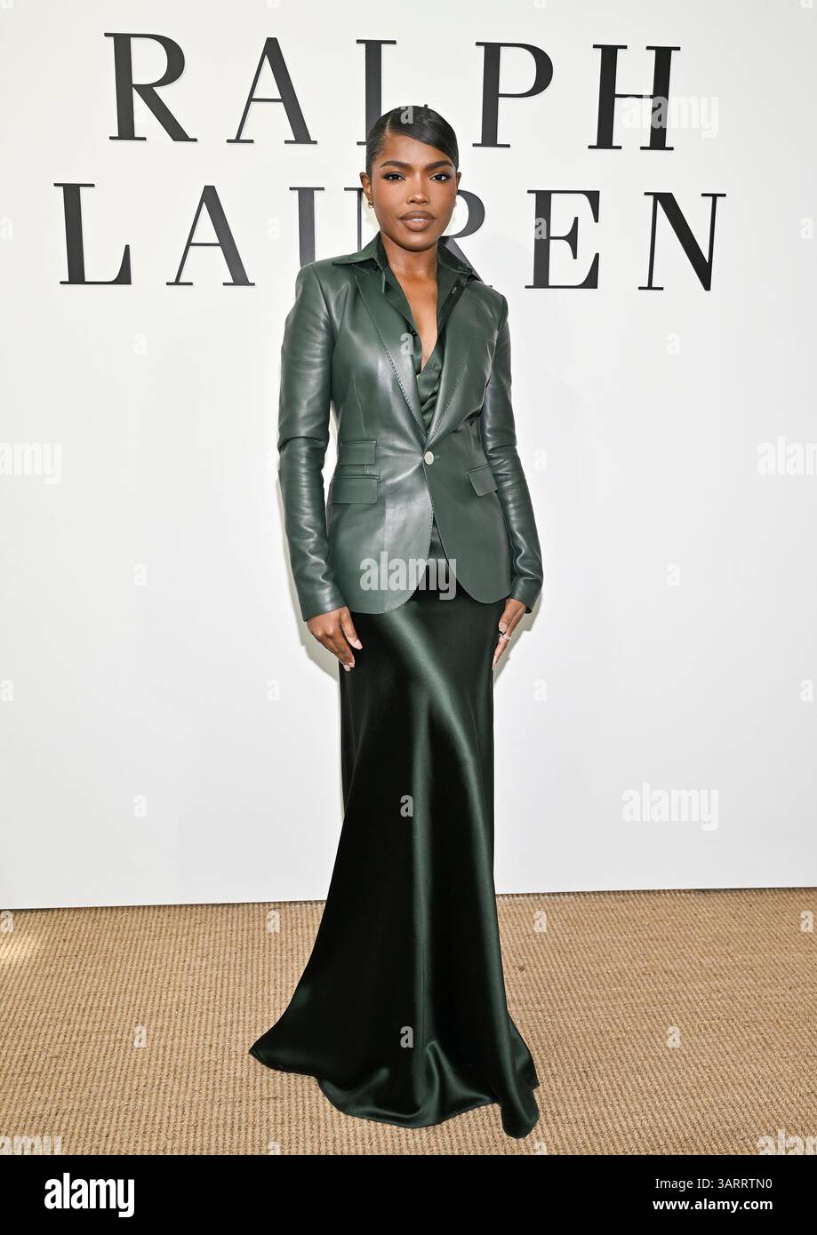 Ryan Destiny attends the Ralph Lauren Fall 2025 presentation on ...