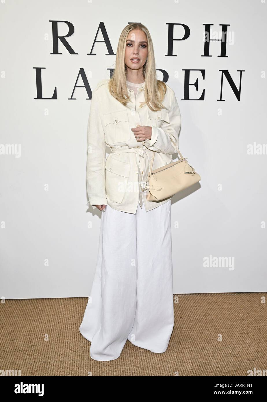 Leonie Hanne attends the Ralph Lauren Fall 2025 presentation on ...