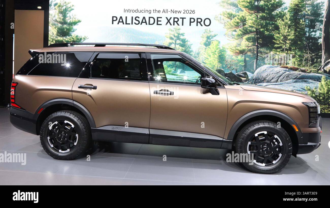 New York, New York, USA. 16th Apr, 2025. 2026 HYUNDAI PALISADE XRT PRO ...